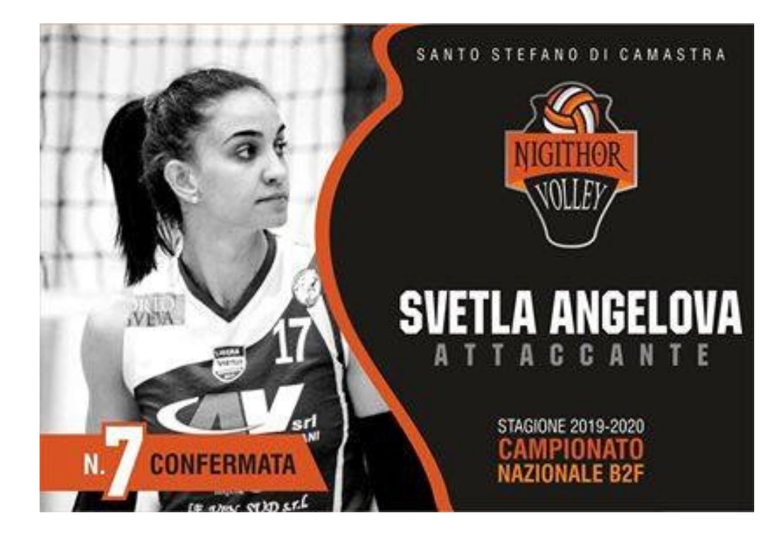 Nigithor, Angelova: "Sono felicissima di restare e di dare il mio ...