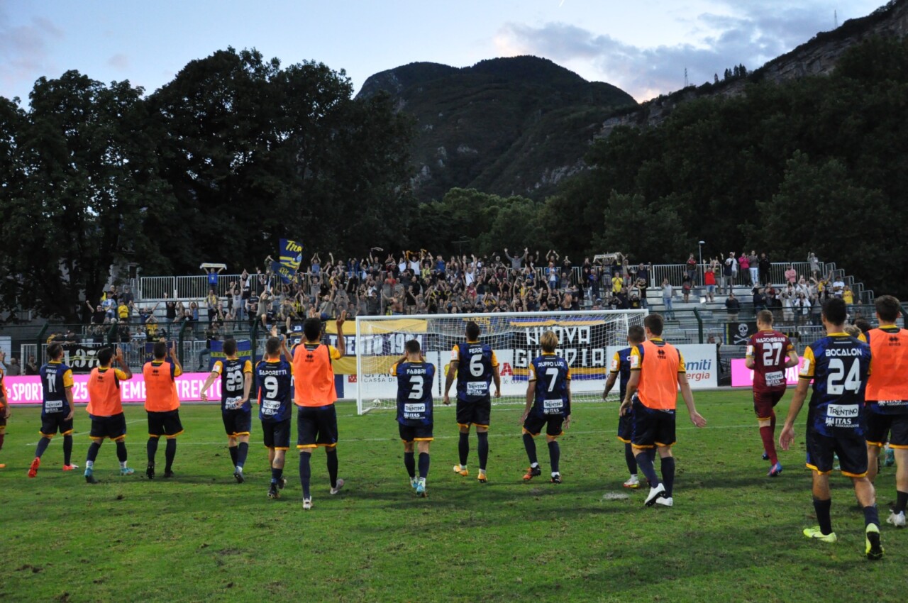 Prima rete di Damian col Trento. Superata in casa 4-1 la Pro Vercelli